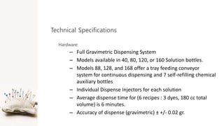 Automatic Dispensing Machine for Textile Dyeing Lab | PPTX