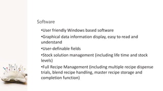 Automatic Dispensing Machine for Textile Dyeing Lab | PPTX