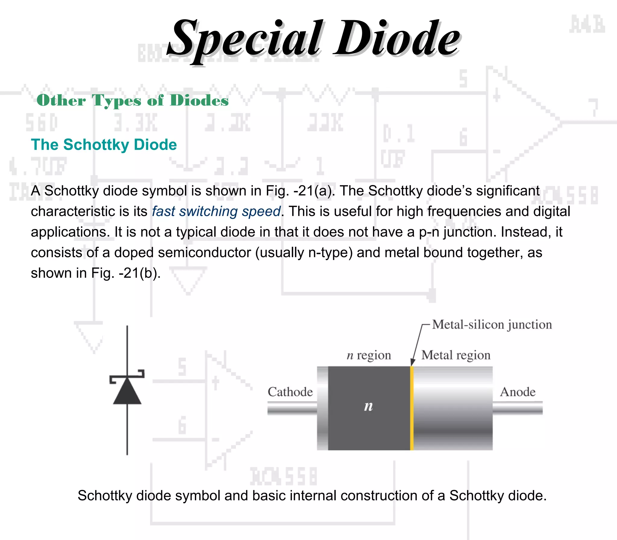 Working principle diode and special diode | PPT