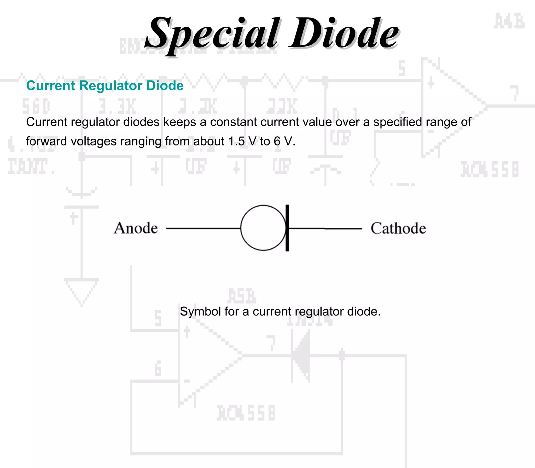 Working principle diode and special diode | PPT