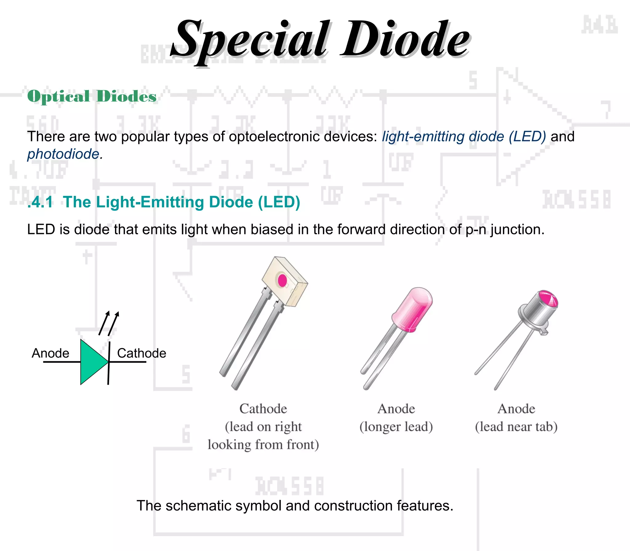 Working principle diode and special diode | PPT