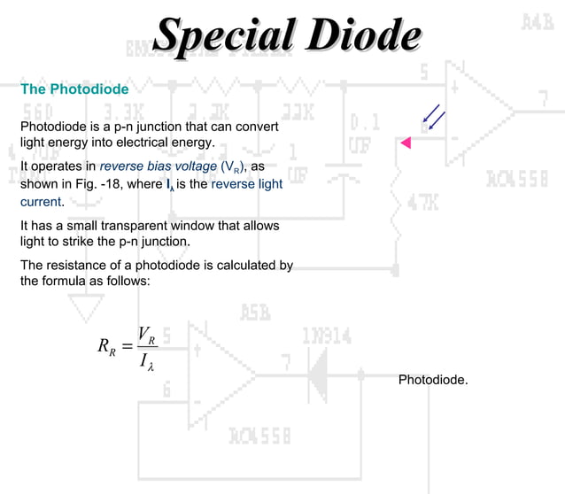 Working principle diode and special diode | PPT