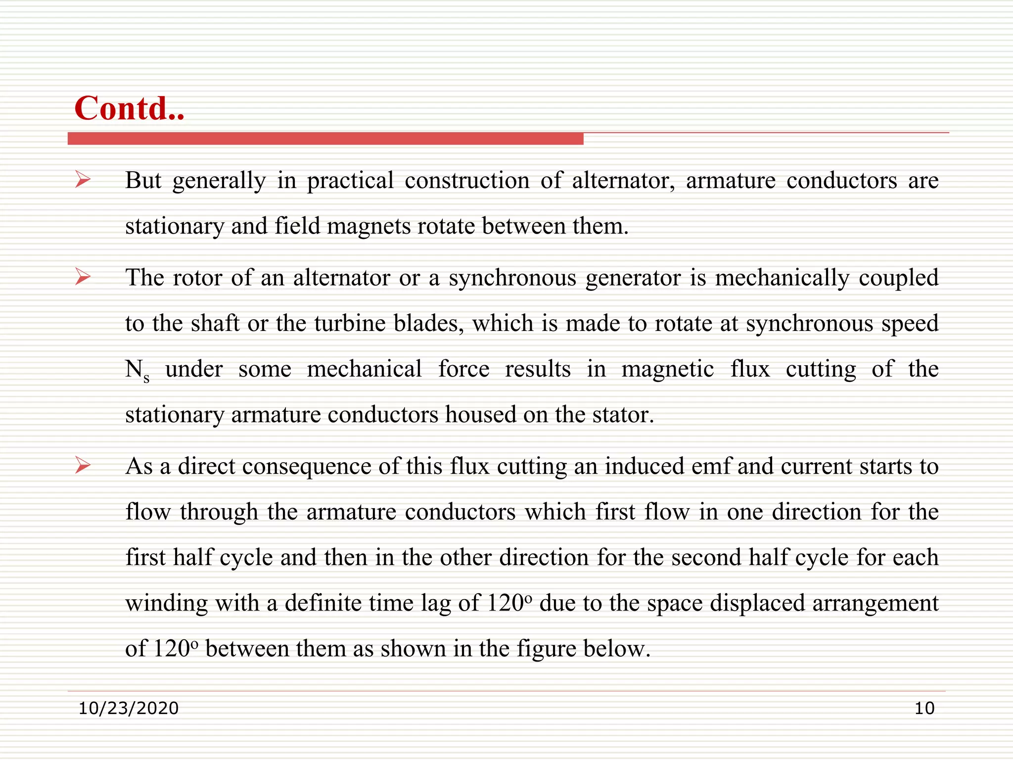 Working Principle of Alternator | PDF