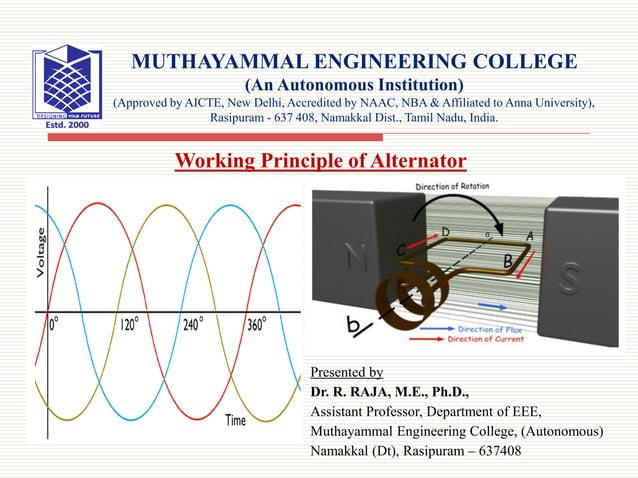 Working Principle of Alternator | PDF