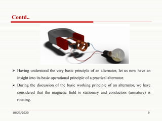 Working Principle of Alternator | PDF