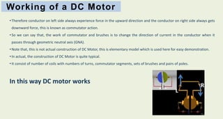 Working principle of dc motor | PPTX