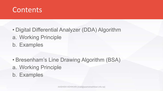 Working principle of dda and bresenham line drawing explaination with ...