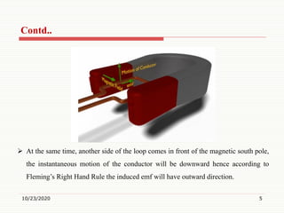 Working Principle of Electric Generator | PDF