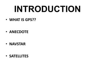 Working principle of gps | PPTX