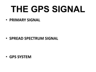 Working principle of gps | PPTX