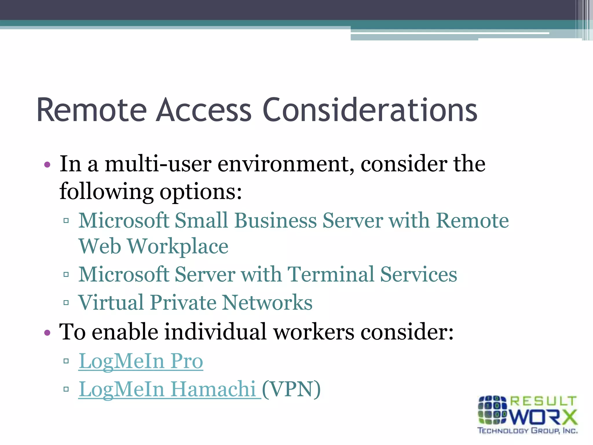 Working Remotely | PPTX