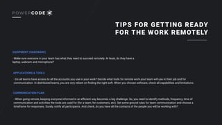 Working Remotely: Challenges & Ways Out | Powercode | PPT