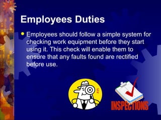 Working safely with work equipment by donald a mackay | PPT
