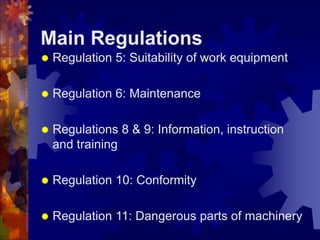 Working Safely with Work Equipment by Donald A Mackay.ppt
