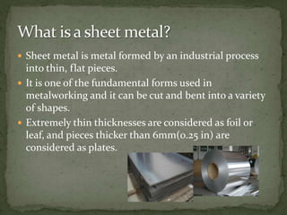 Automotive - Working sheet metal | PPTX