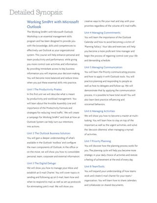 Working Smart With Microsoft Outlook | PDF