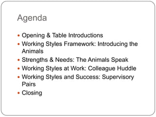 Working styles: Leveraging our differences for success | PPTX