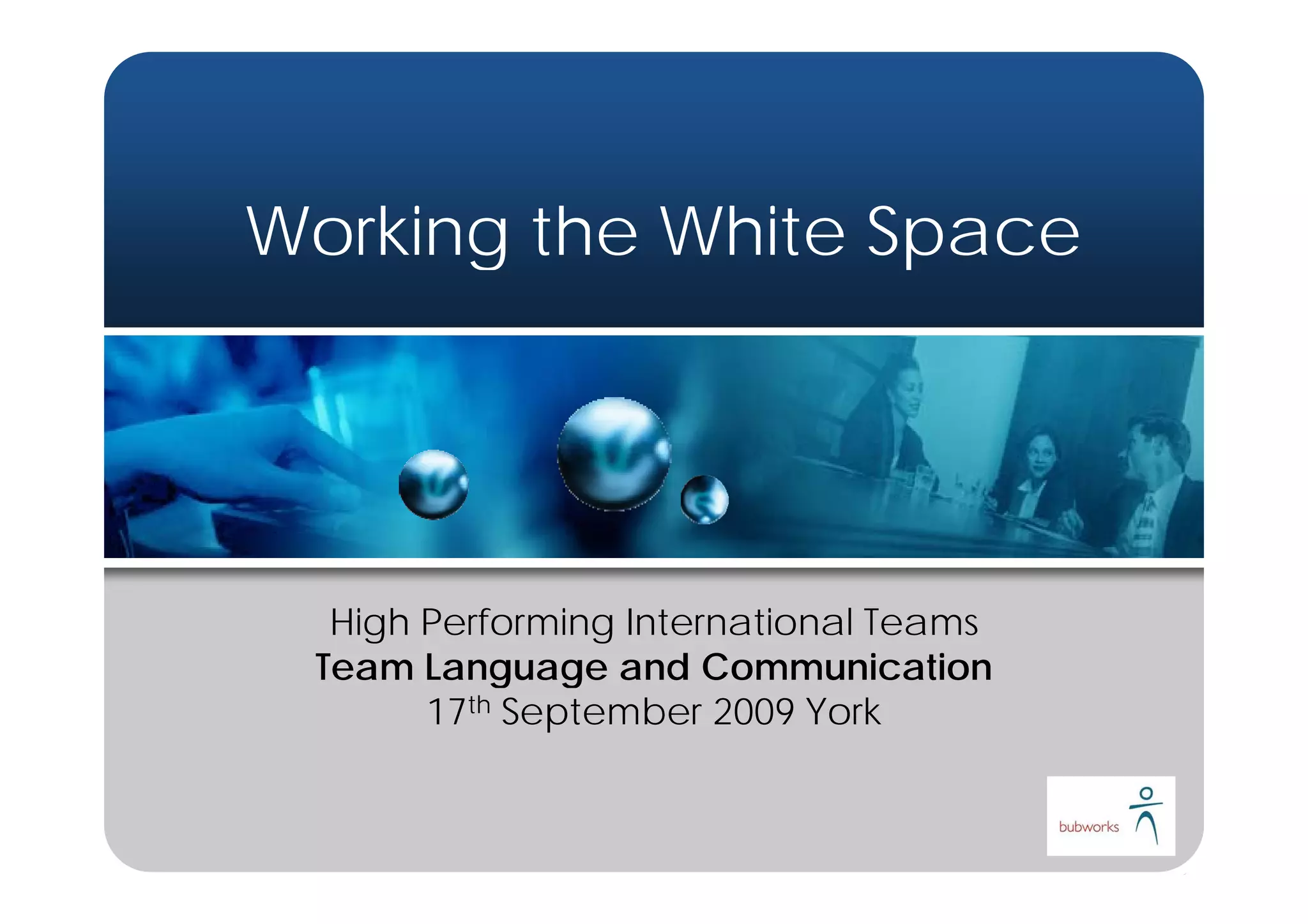 Working the white space final [compatibility mode] | PPT