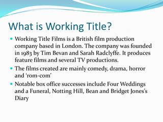 Case Study - Working Title | PPTX