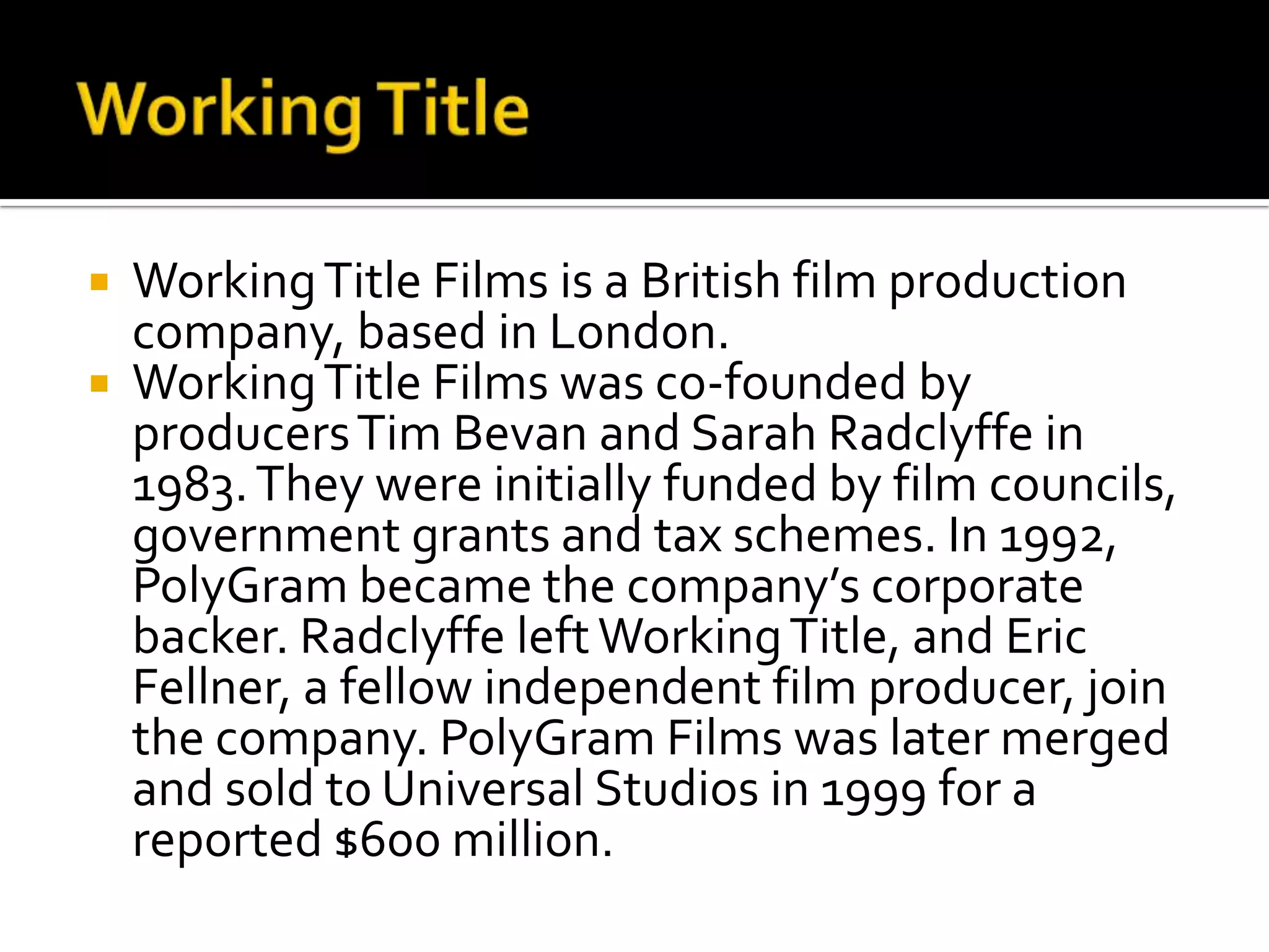 Working title fact sheet | PPTX
