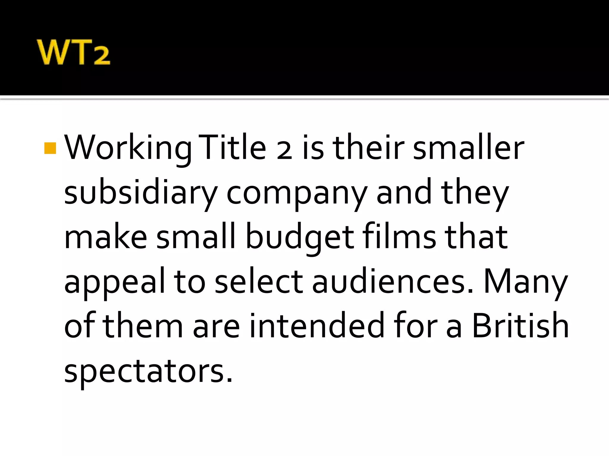 Working title fact sheet | PPTX