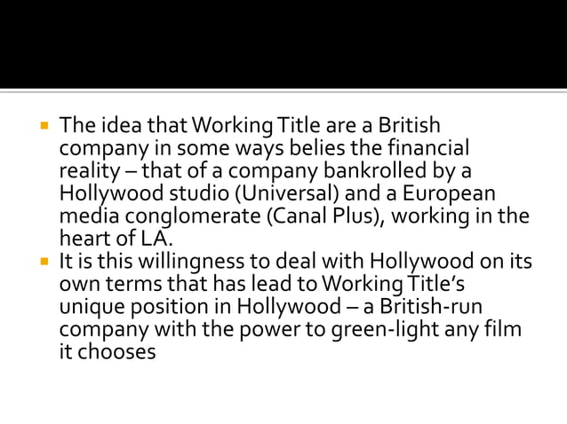 Working title fact sheet | PPTX