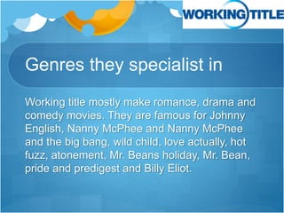 Working title powerpoint | PPTX