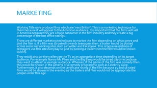 Working titles | PPTX | Video Production | Content Production