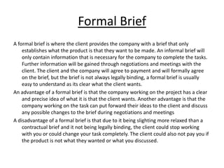 Working to a brief | PPTX