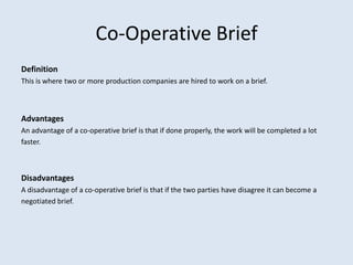 Working to a brief | PPT