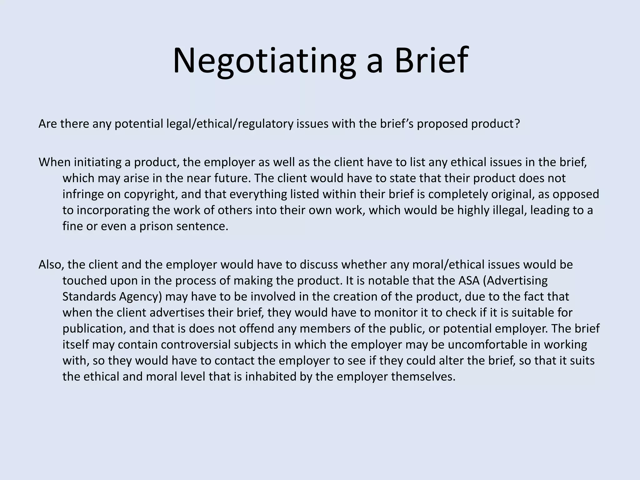 Different types of brief | PPTX