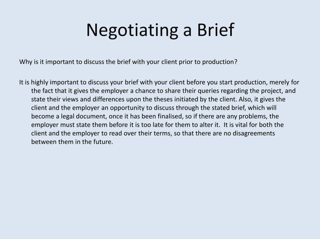 Different types of brief | PPTX