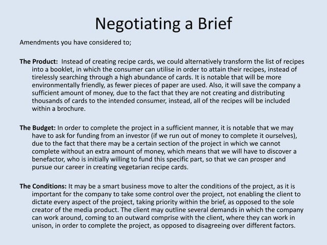 Different types of brief | PPTX