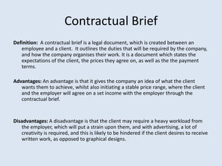 Different types of briefs | PPTX