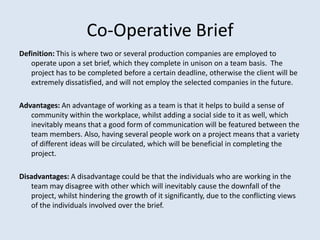 Different types of briefs | PPTX