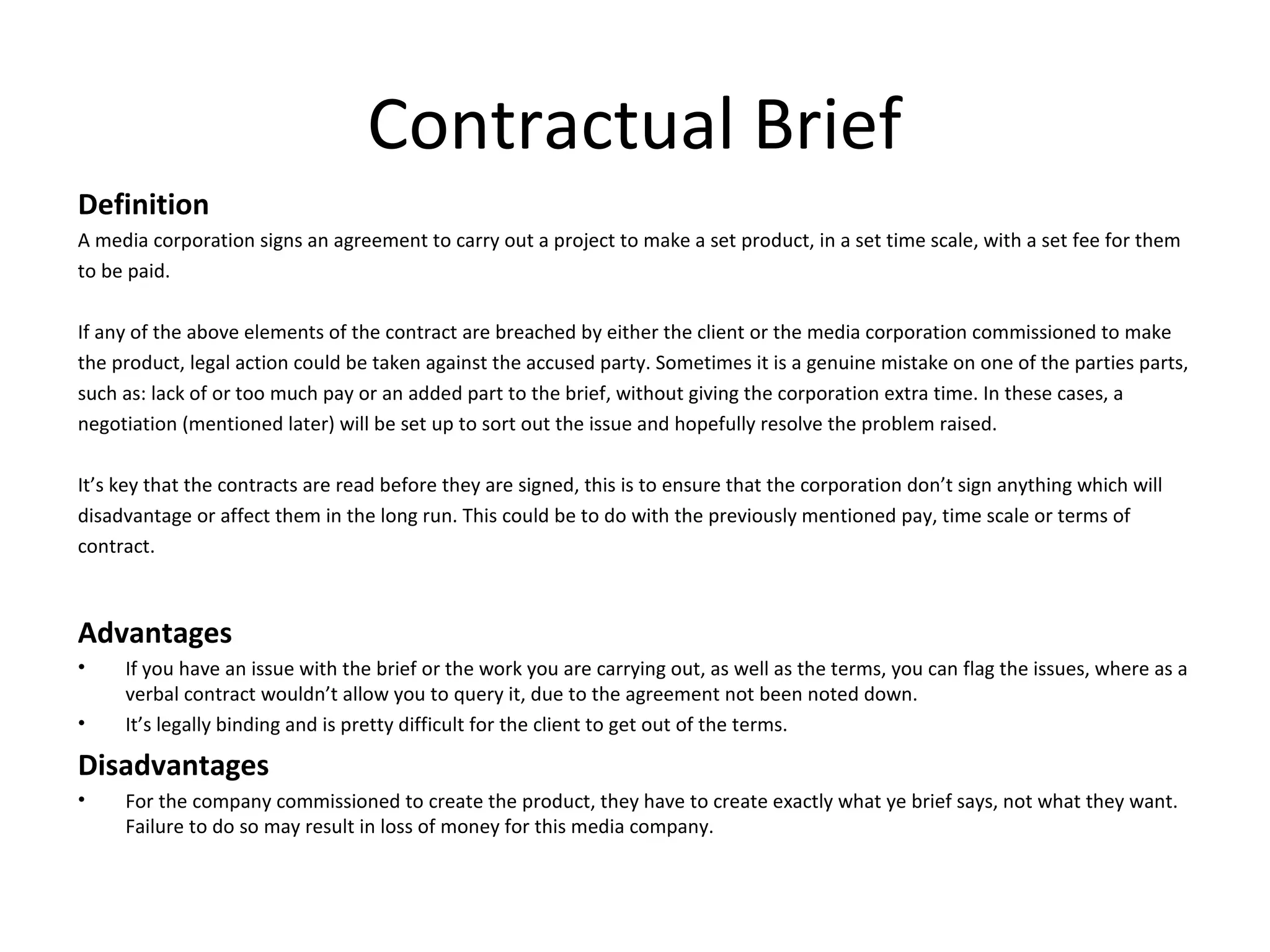 Working to a brief pro forma | PPT