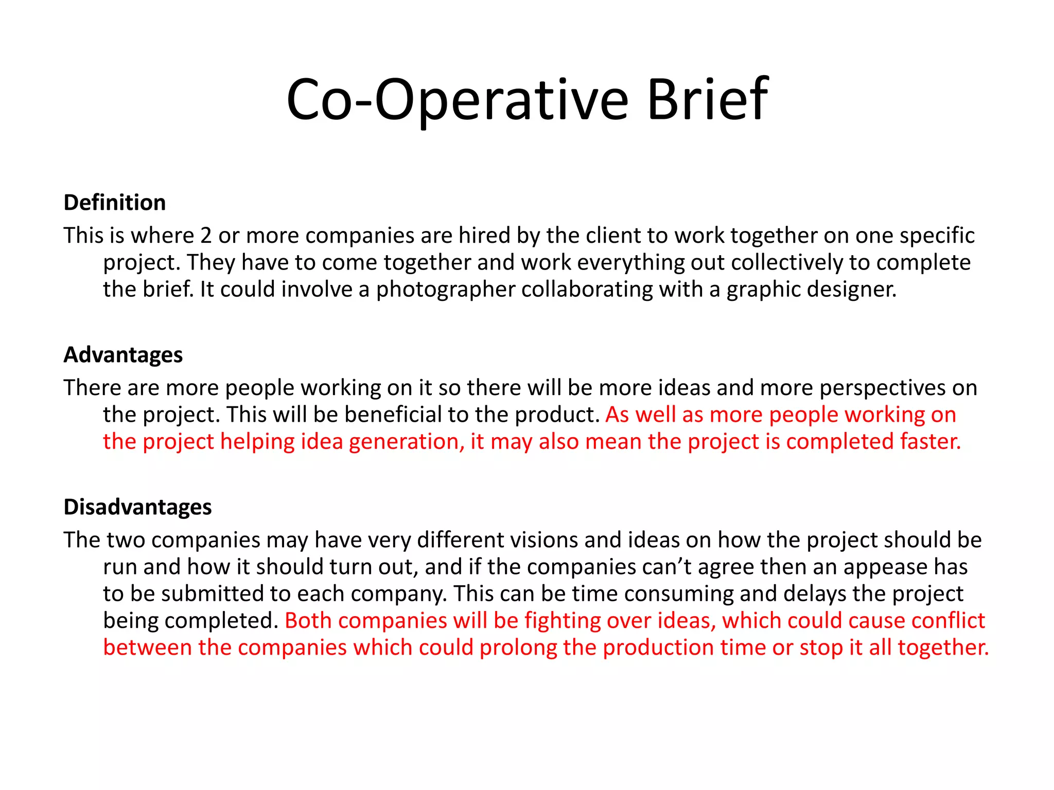 Working to a Brief pro-forma (with improvements) | PPT
