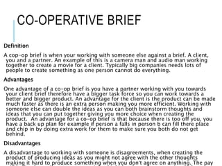 Working to a brief pro forma | PPT