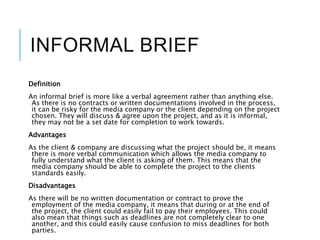 Working to a brief pro forma | PPT