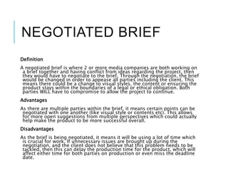 Working to a brief pro forma | PPT