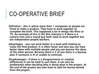 Working to a brief pro forma (jacob hargrave) | PPT