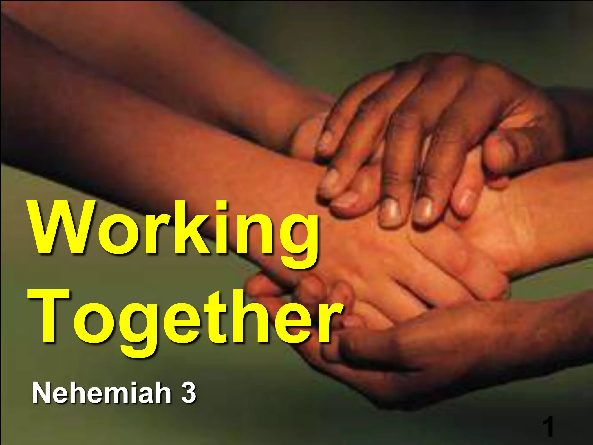 Working Together Nehemiah 3 | PPTX