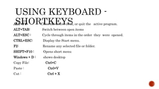 Working wih windows10 | PPT
