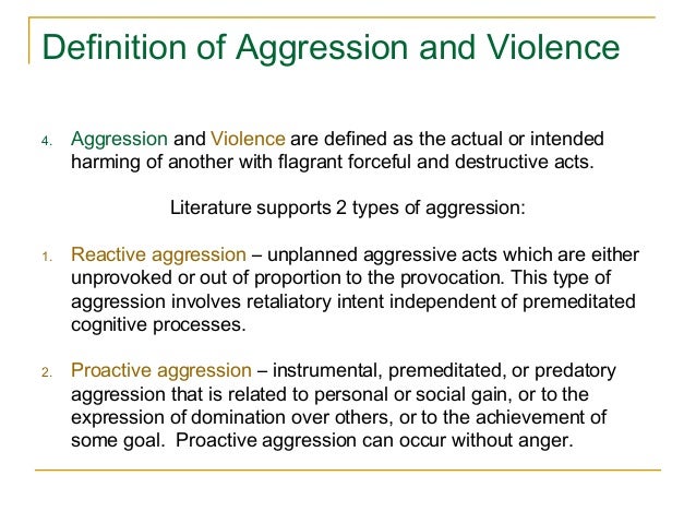 Aggressiveness Meaning