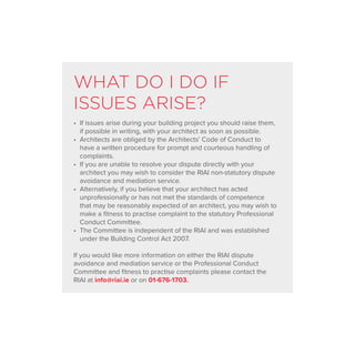 Working with an Architect RIAI | PDF