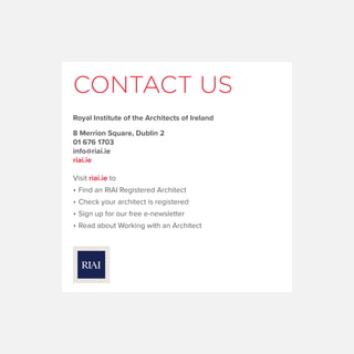 Working with an Architect RIAI | PDF