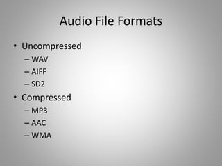 Working with audio | PPTX