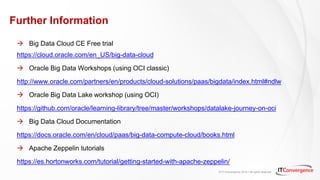 Working with Oracle Big Data Cloud Compute Edition and Apache Zeppelin | PDF