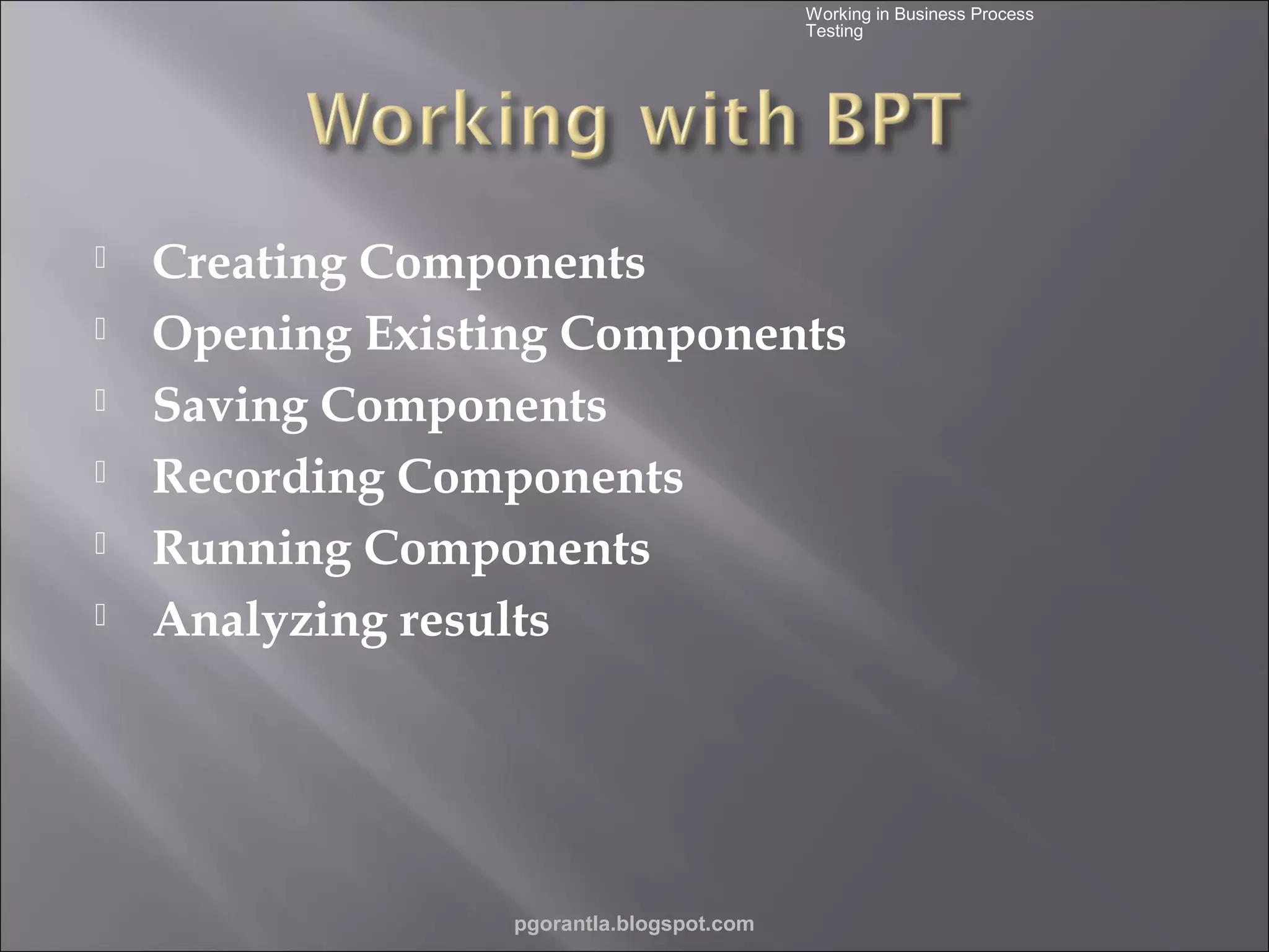 Business Process Testing Ppt Computer Software And Applications Computing