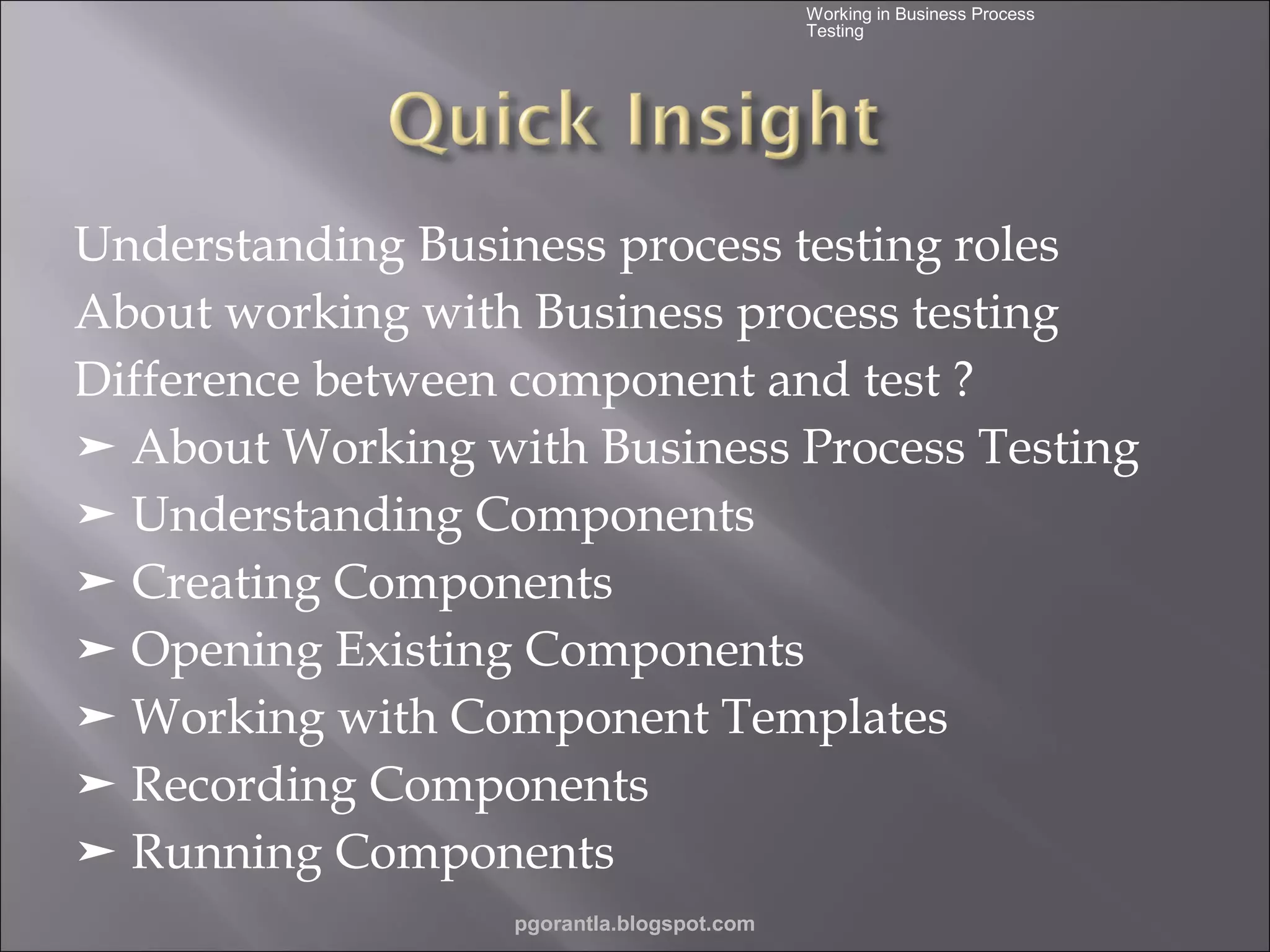Business Process Testing Ppt Computer Software And Applications Computing